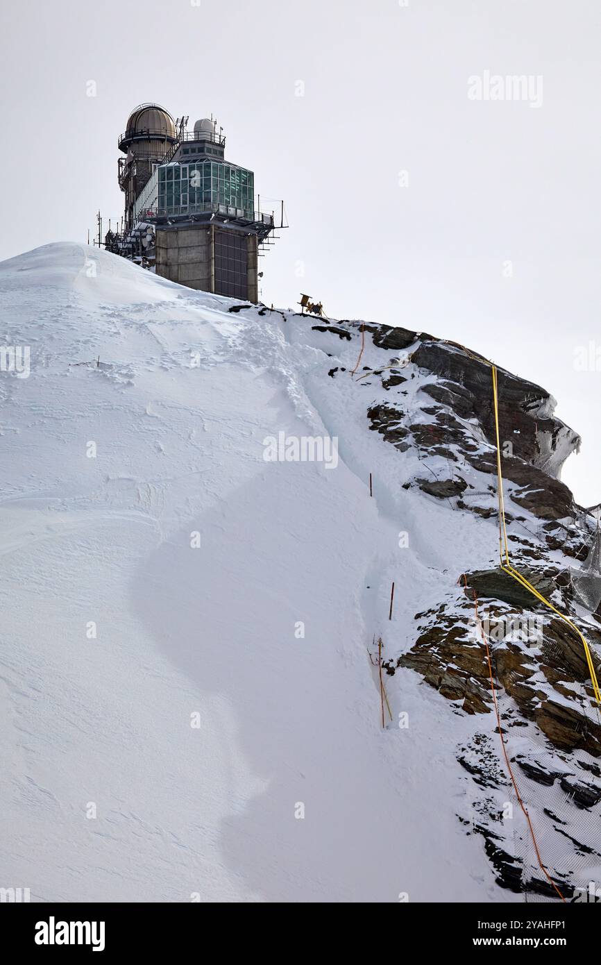Mountain landscape views from the Jungfraujoch and from Grindelwald of ...