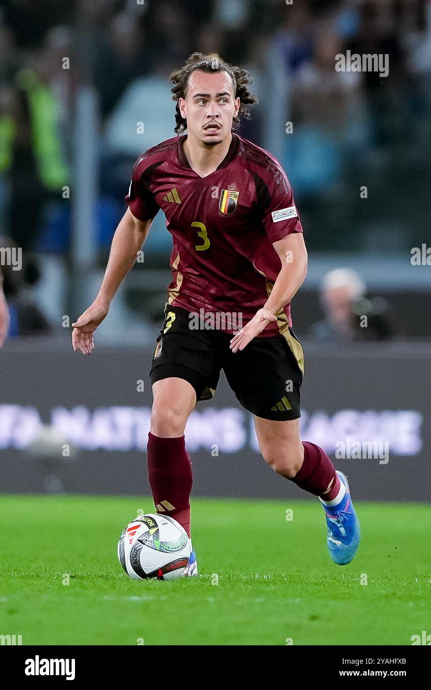 Arthur Theate of Belgium during the UEFA Nations League 2024/25 League ...