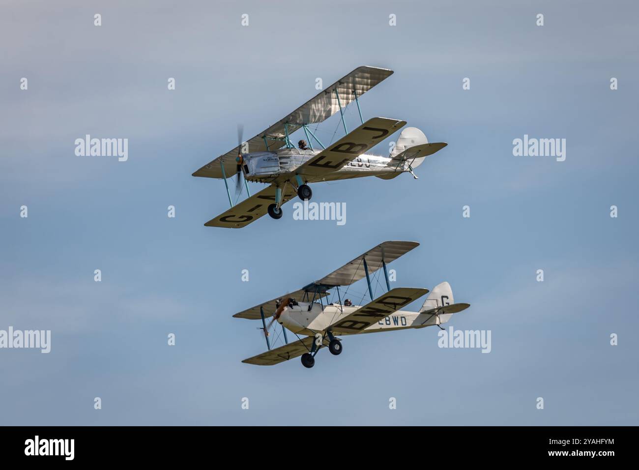 Blackburn B2 'G-AEBJ' and De Havilland DH60X Moth 'G-EBWD', Old Warden ...