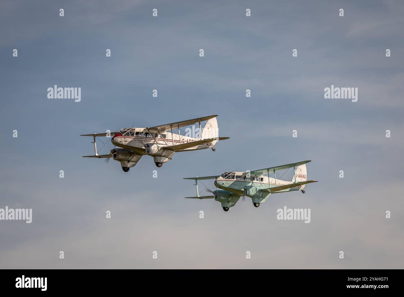 De Havilland DH89A Dragon Rapide 'G-AHAG' and 'G-AGSH', Old Warden ...