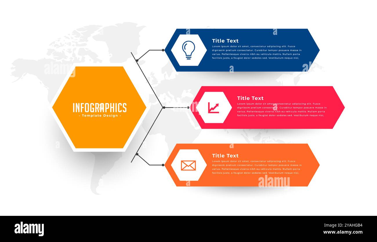 3 step infographic element flowchart template for business presentation ...