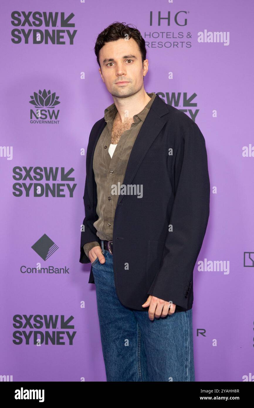 Sydney, Australia. 14th October 2024: Sam Delich arrives on the purple ...