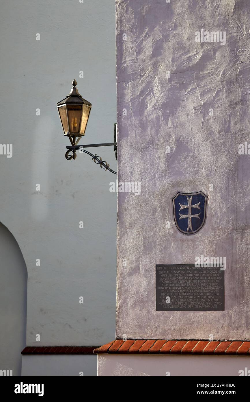 Street scene, signage and architecture in Memmingen, Germany ...
