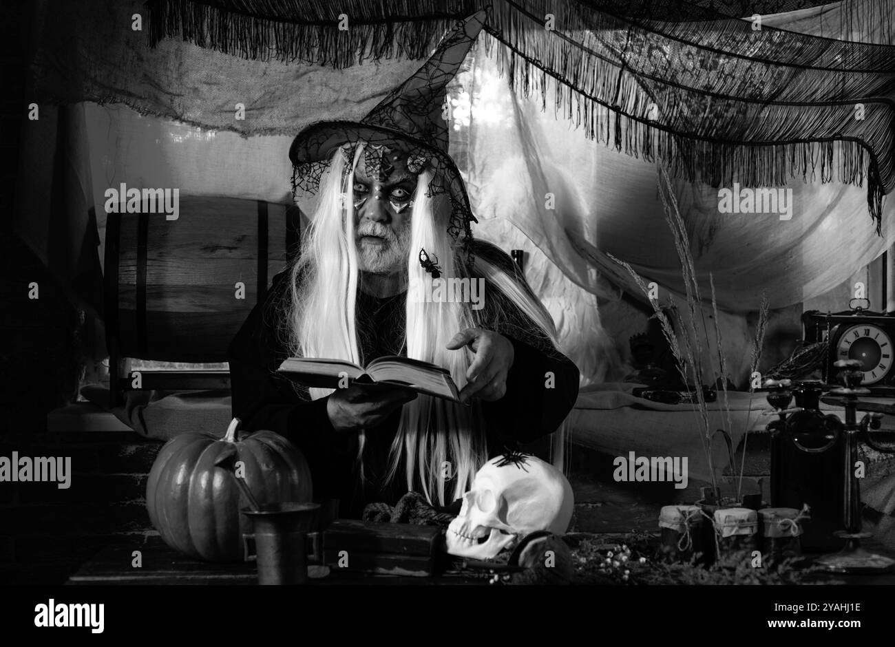 Evil male vampire Black and White Stock Photos & Images - Alamy