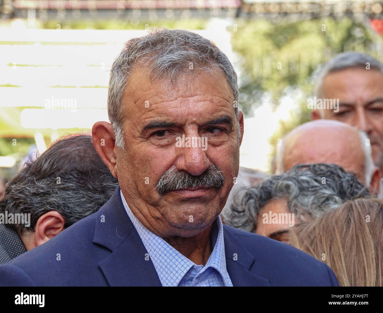 Mehmet Ocalan, brother of Abdullah Ocalan, leader of the Kurdish armed ...