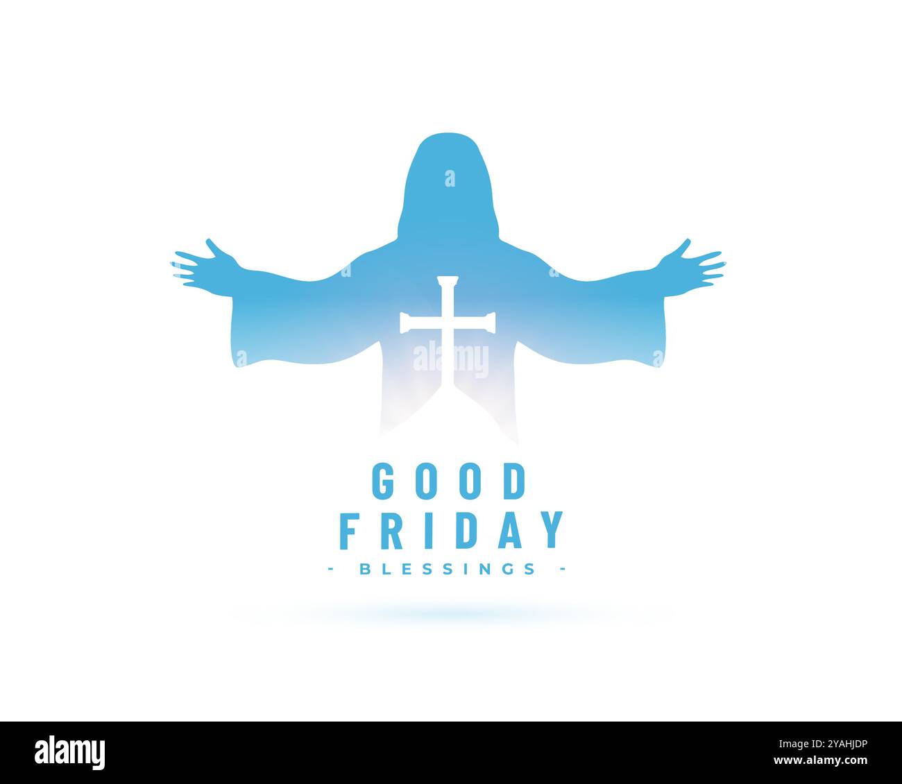 holy week good friday or easter day blessing background design vector ...