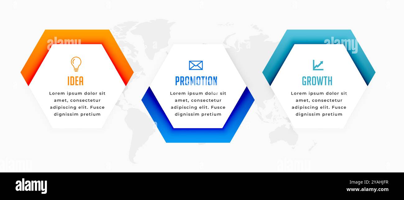 modern 3 step infographic process diagram template for business success ...