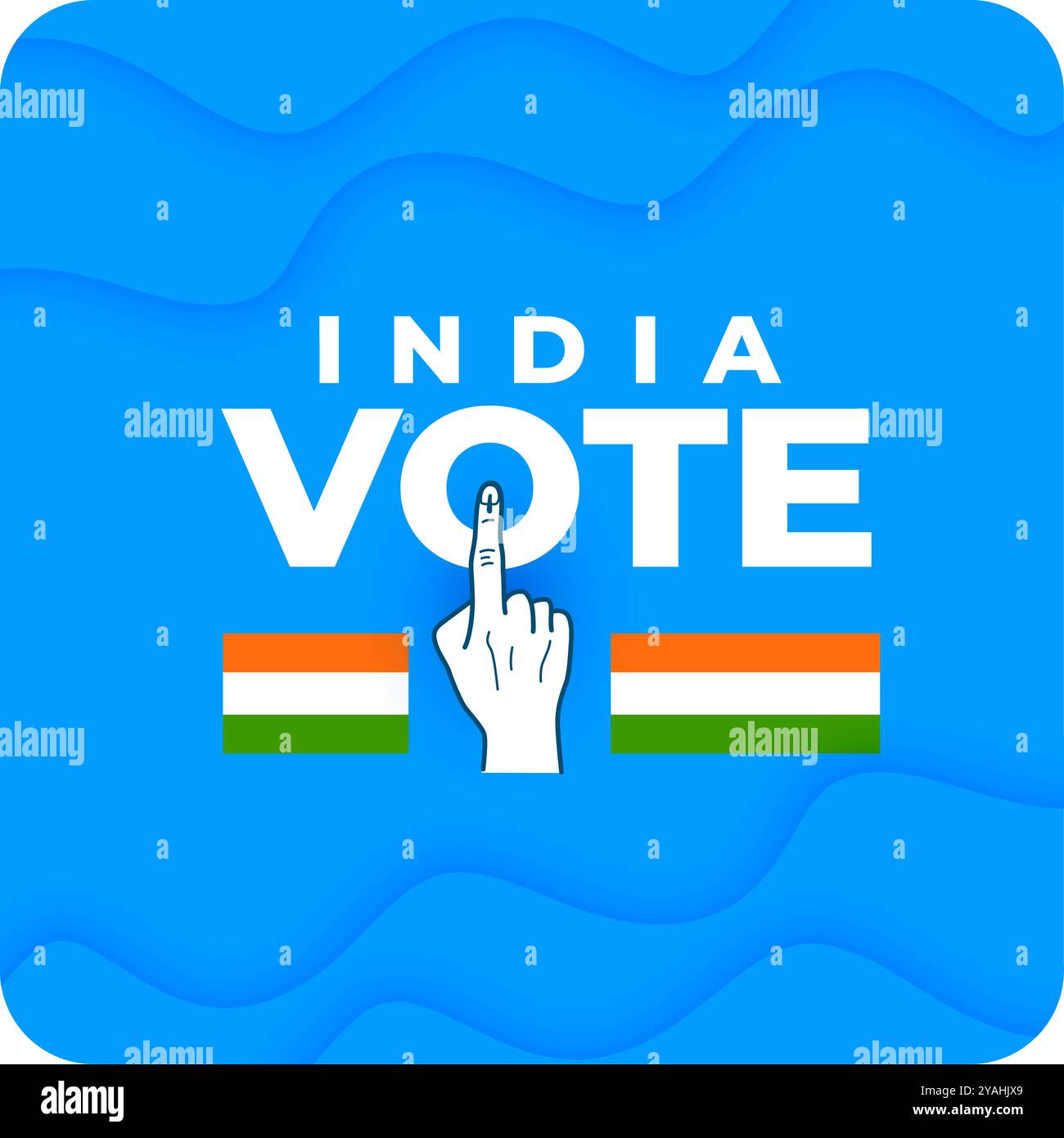 india voting day background with voters hand finger design vector Stock ...