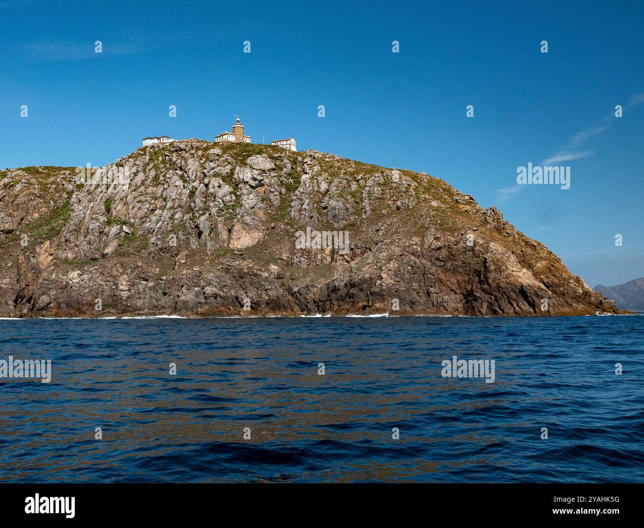 The Finisterre lighthouse in Galicia in Spain Stock Photo - Alamy