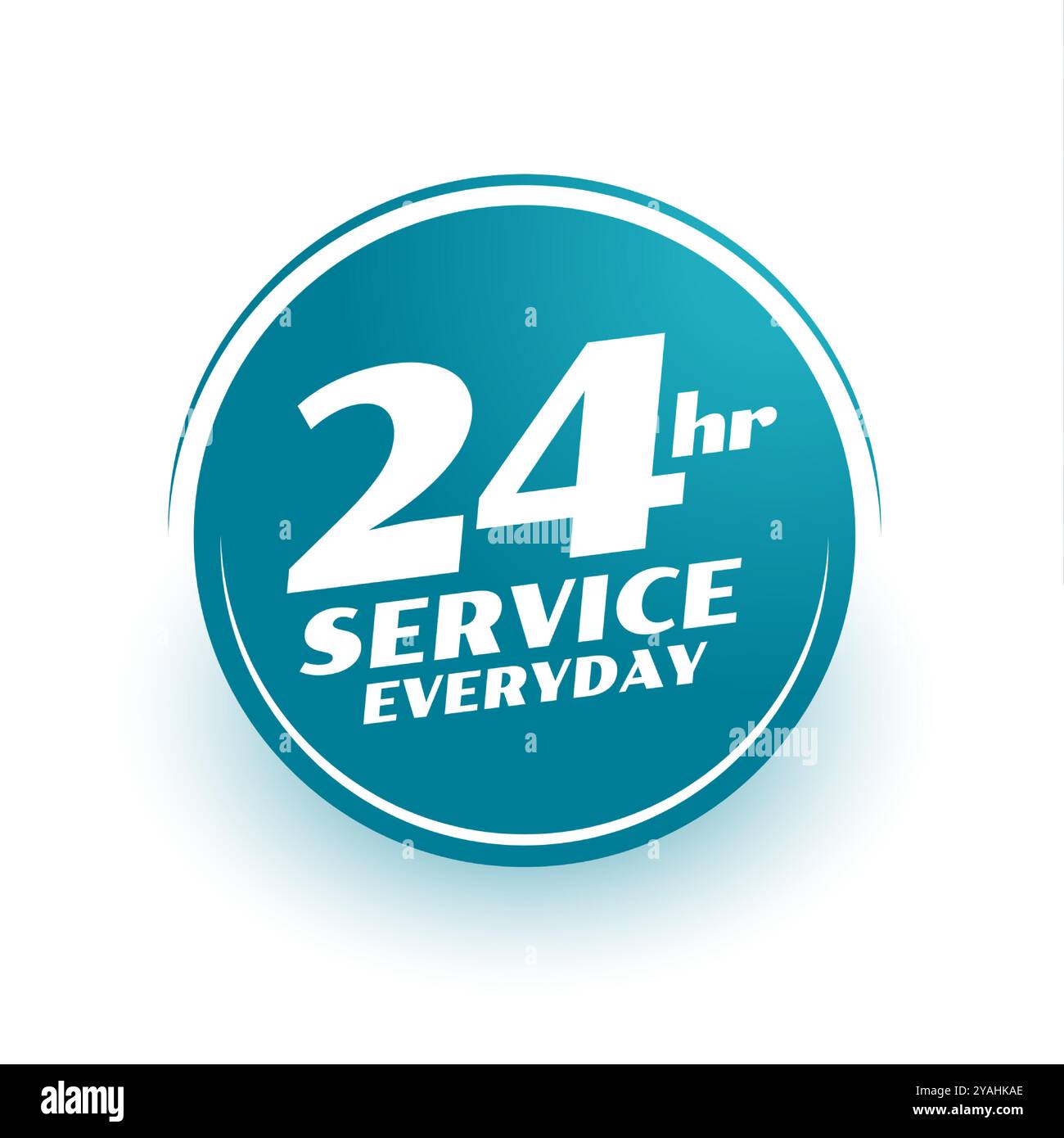 twenty four hours service open everyday background vector Stock Vector ...