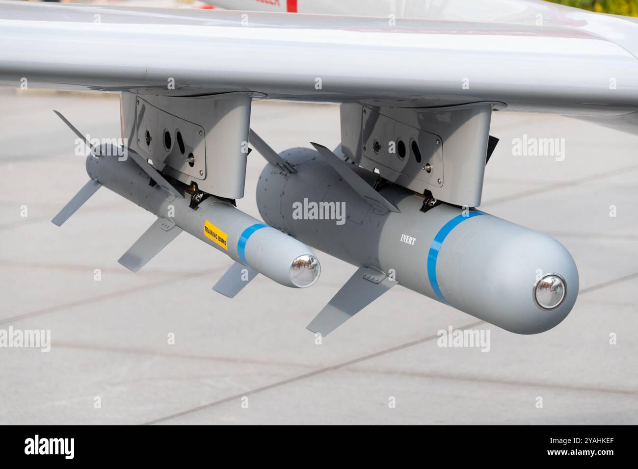 A medium-altitude long-endurance unmanned combat aerial vehicle. Two ...