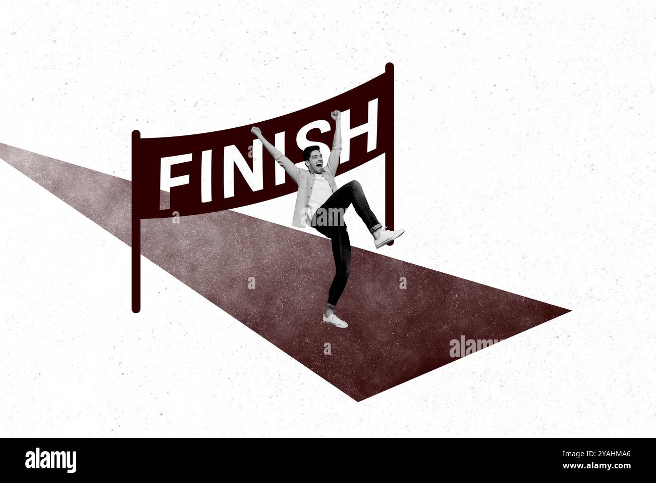 3d man winning race isolated hi-res stock photography and images - Alamy