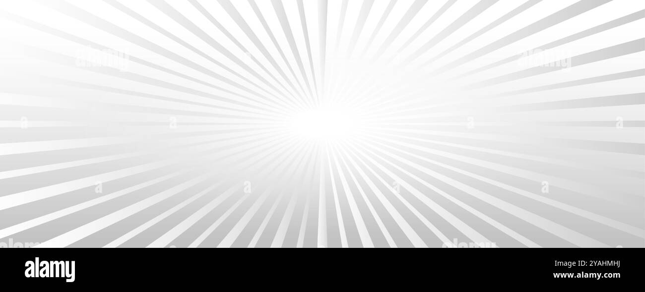 comic style radial burst grey banner design vector Stock Vector Image ...