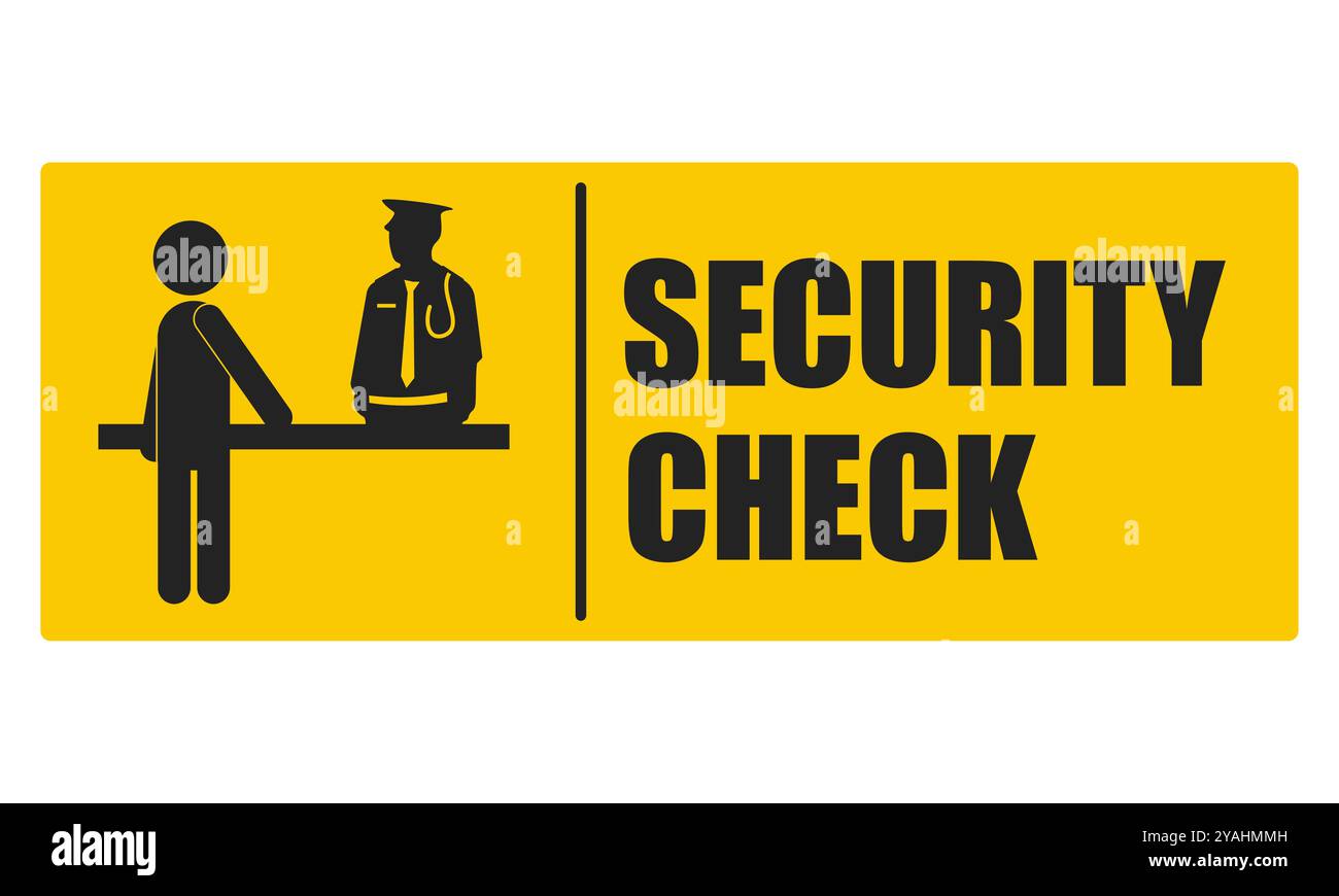 Clear security checkpoint Stock Vector Images - Alamy