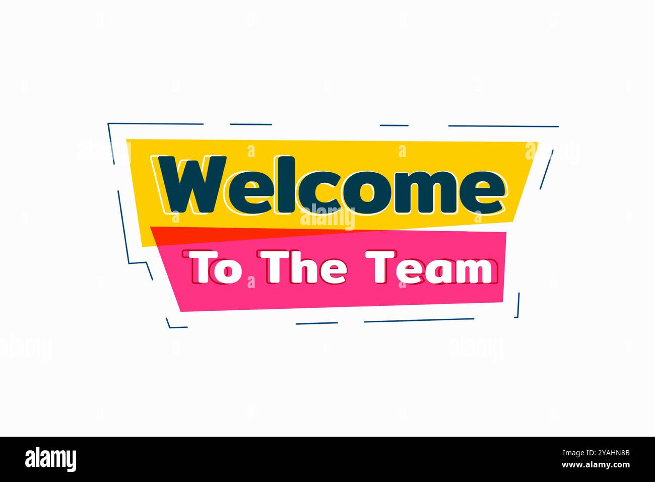 joyful welcome banner to celebrate new hiring vector Stock Vector Image ...