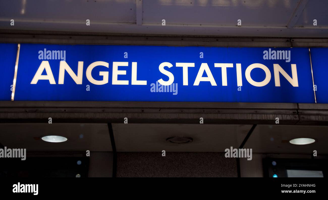 Entrance to Angel Underground Station, Islington, London, UK Stock ...