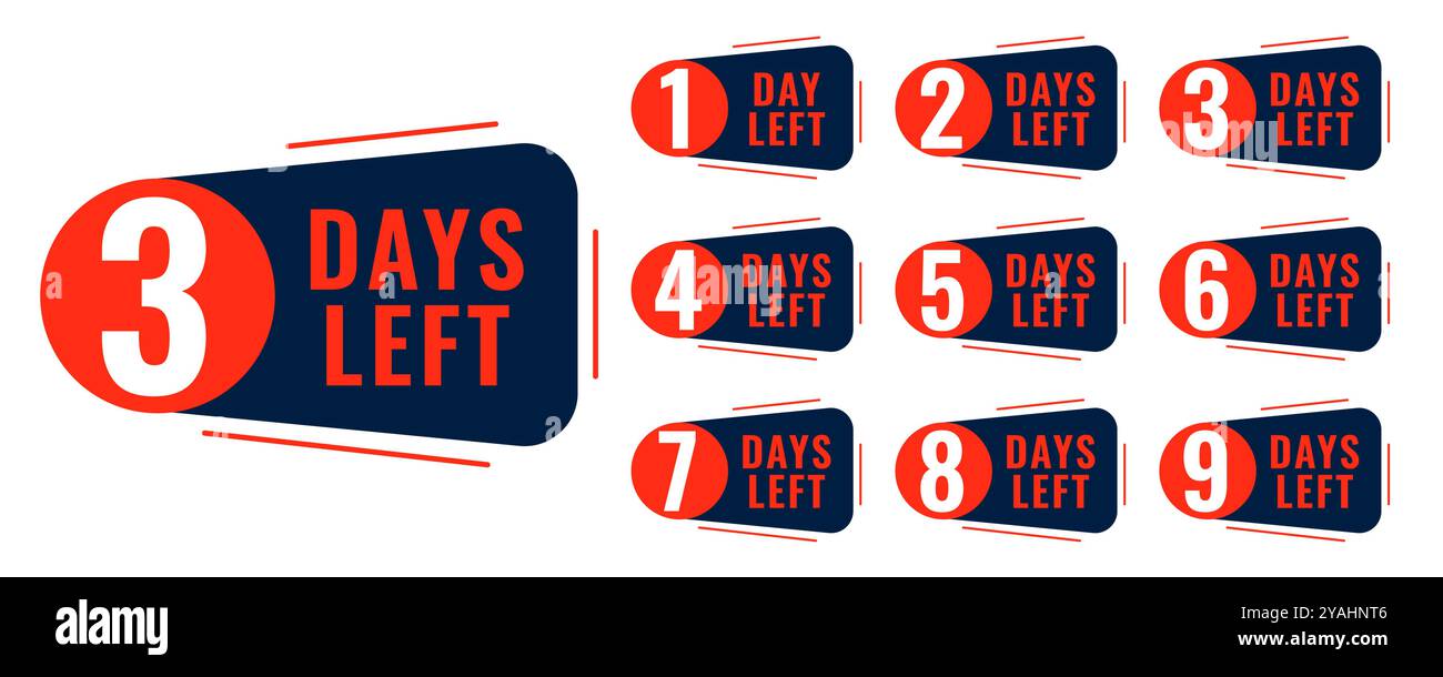 countdown last days left sign template for coming soon sale offer ...