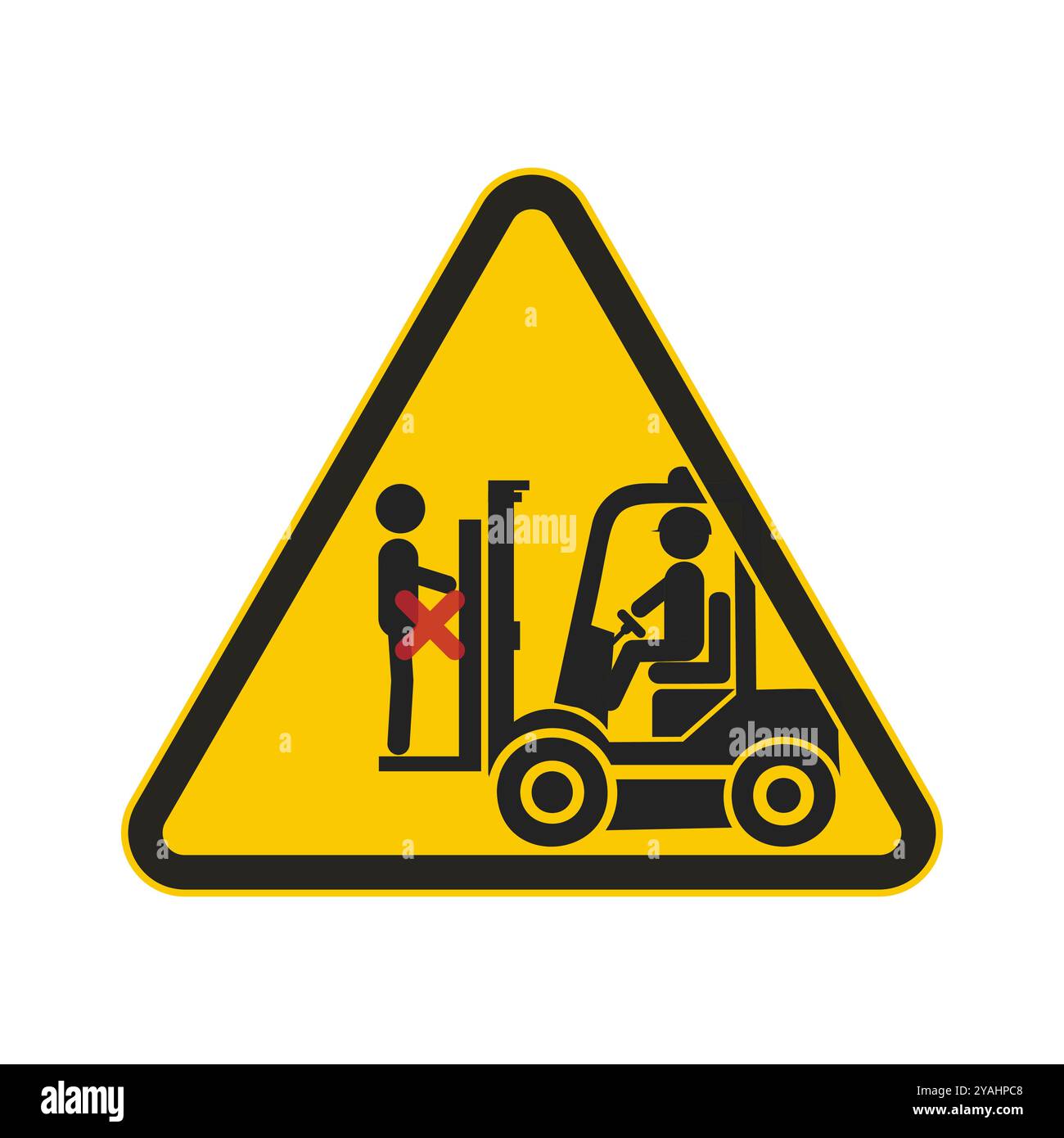Isolated pictogram sign of safety industrial sign of do not ride on ...