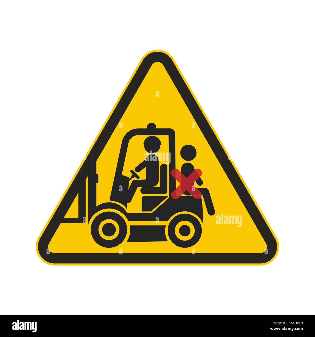 Isolated pictogram sign of safety industrial sign of do not ride on ...