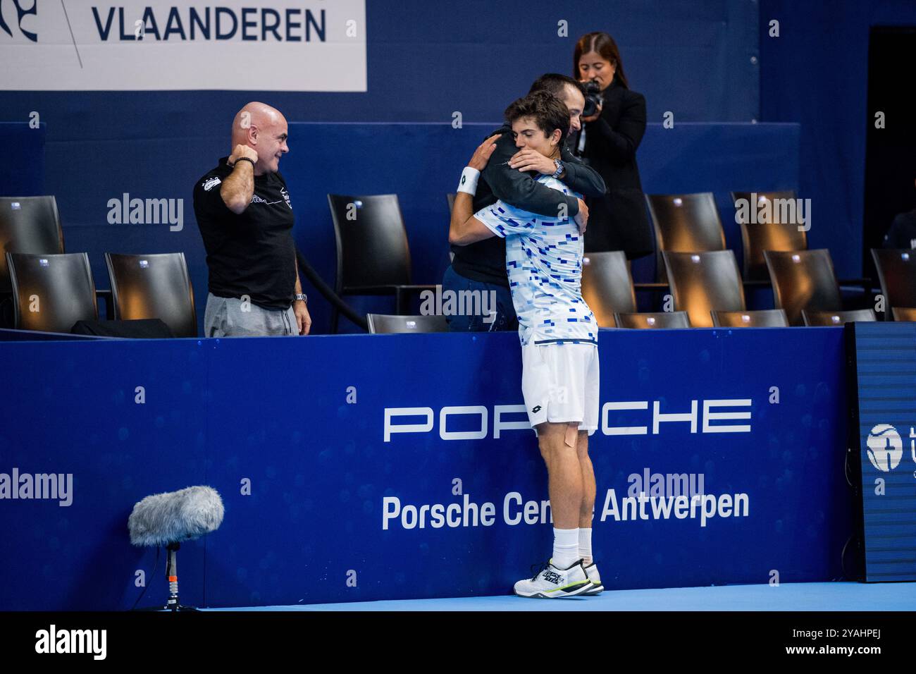 Belgian Gilles-Arnaud Bailly pictured in action during a tennis match ... Belgian Gilles-Arnaud Bailly pictured in action during a tennis match ...
