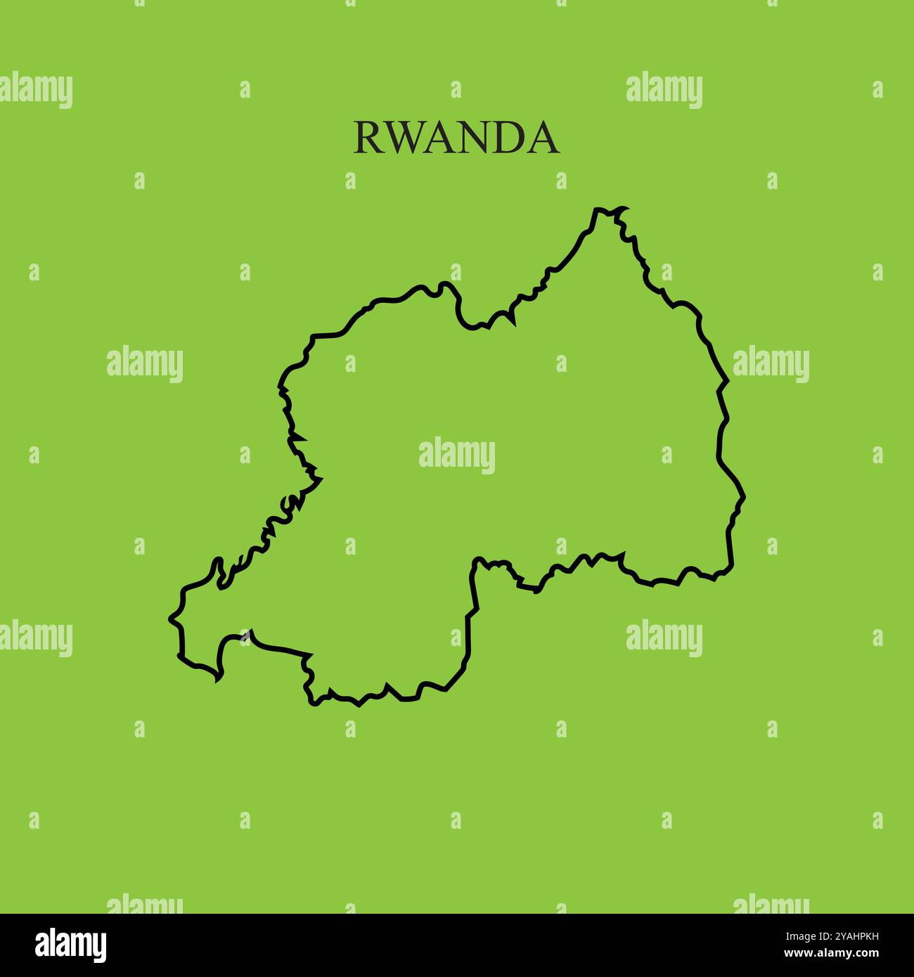 Vector of Rwanda. Flat style Stock Vector Image & Art - Alamy
