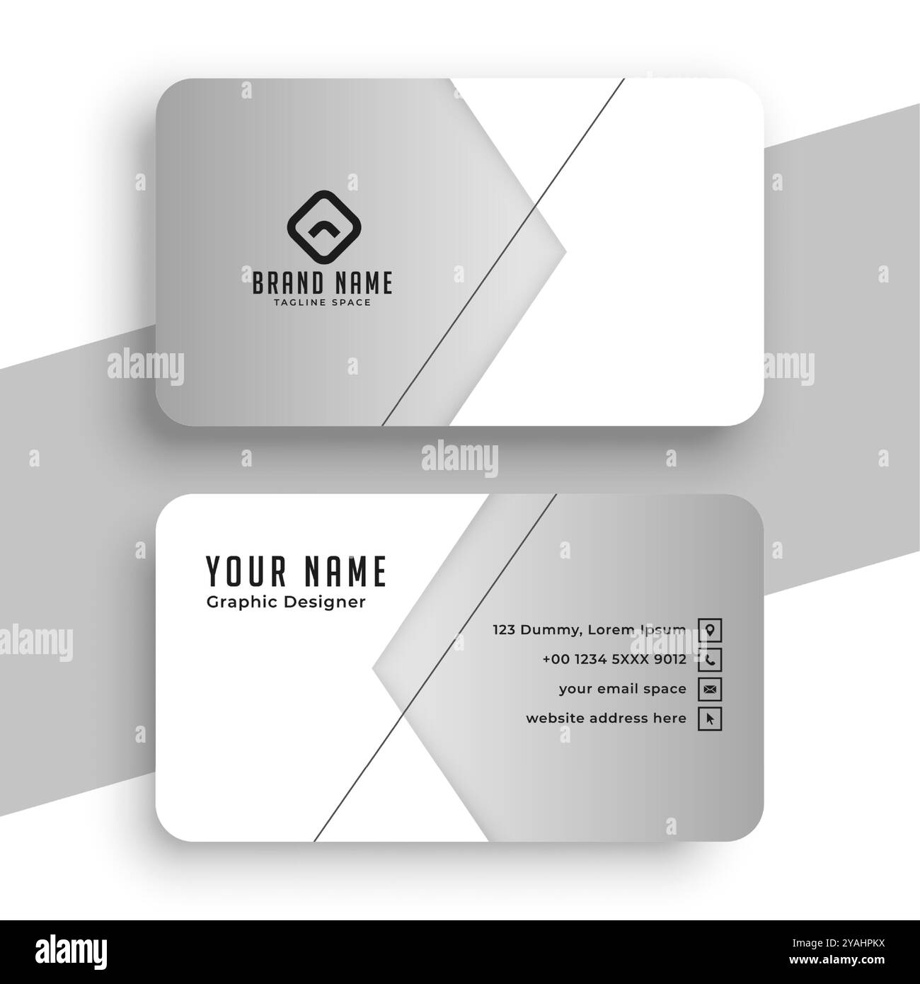 minimal style corporate identity card layout a ready to print design ...
