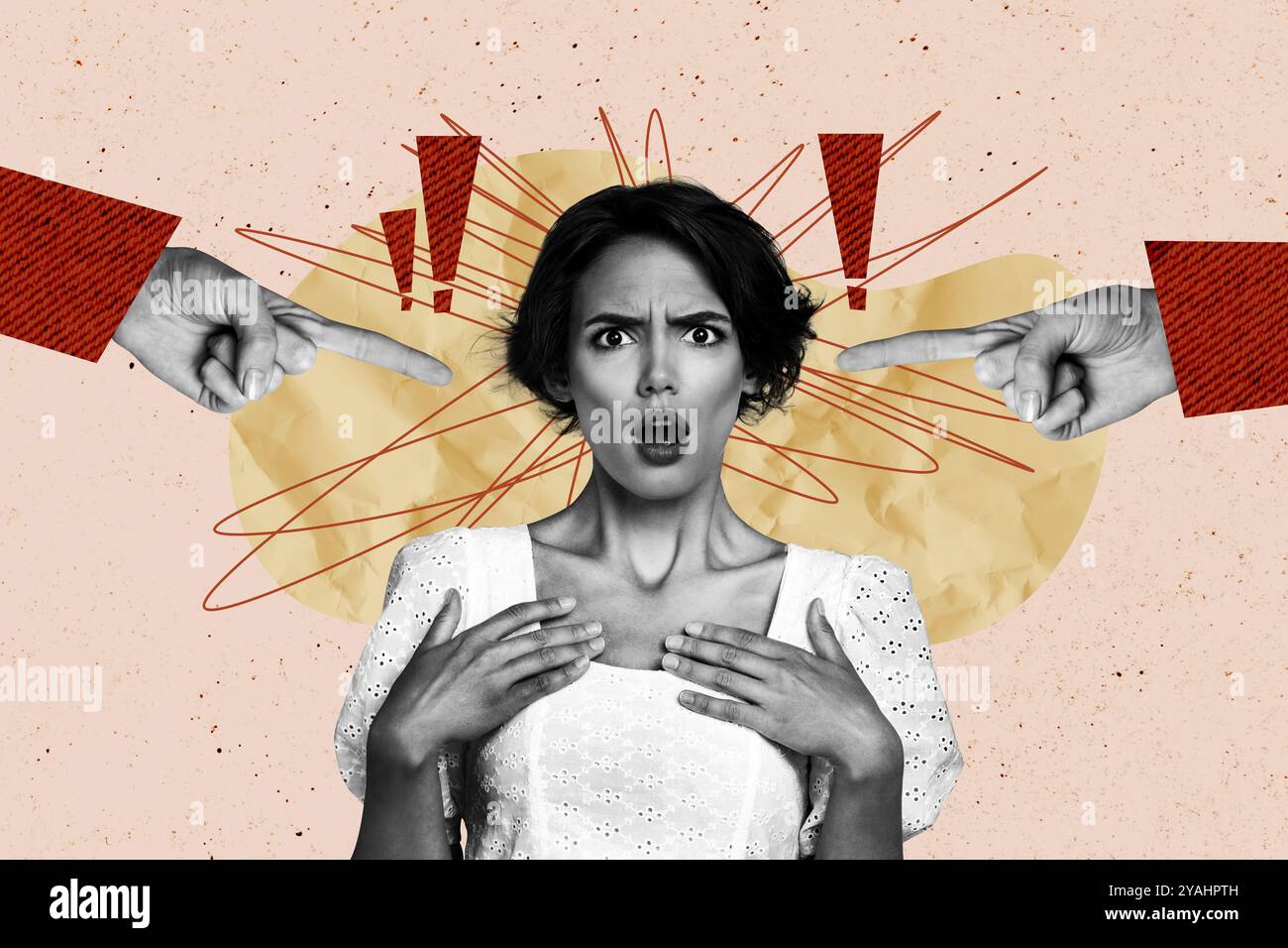 Composite trend artwork sketch image photo collage of copyspace ...