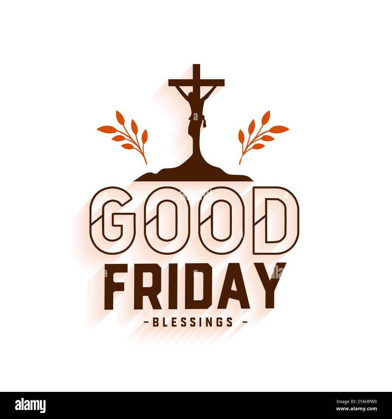 holy week good friday background for spiritual faith vector Stock ...