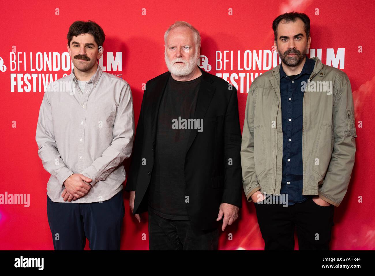 Directors Evan Johnson, from left, Guy Maddin and Galen Johnson pose ...