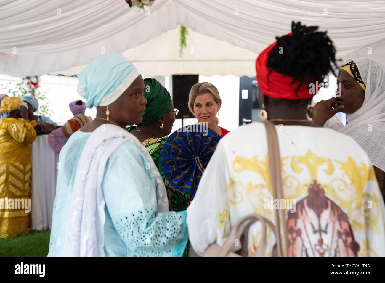 The Duchess of Edinburgh meets charity workers and NGOs during a ...