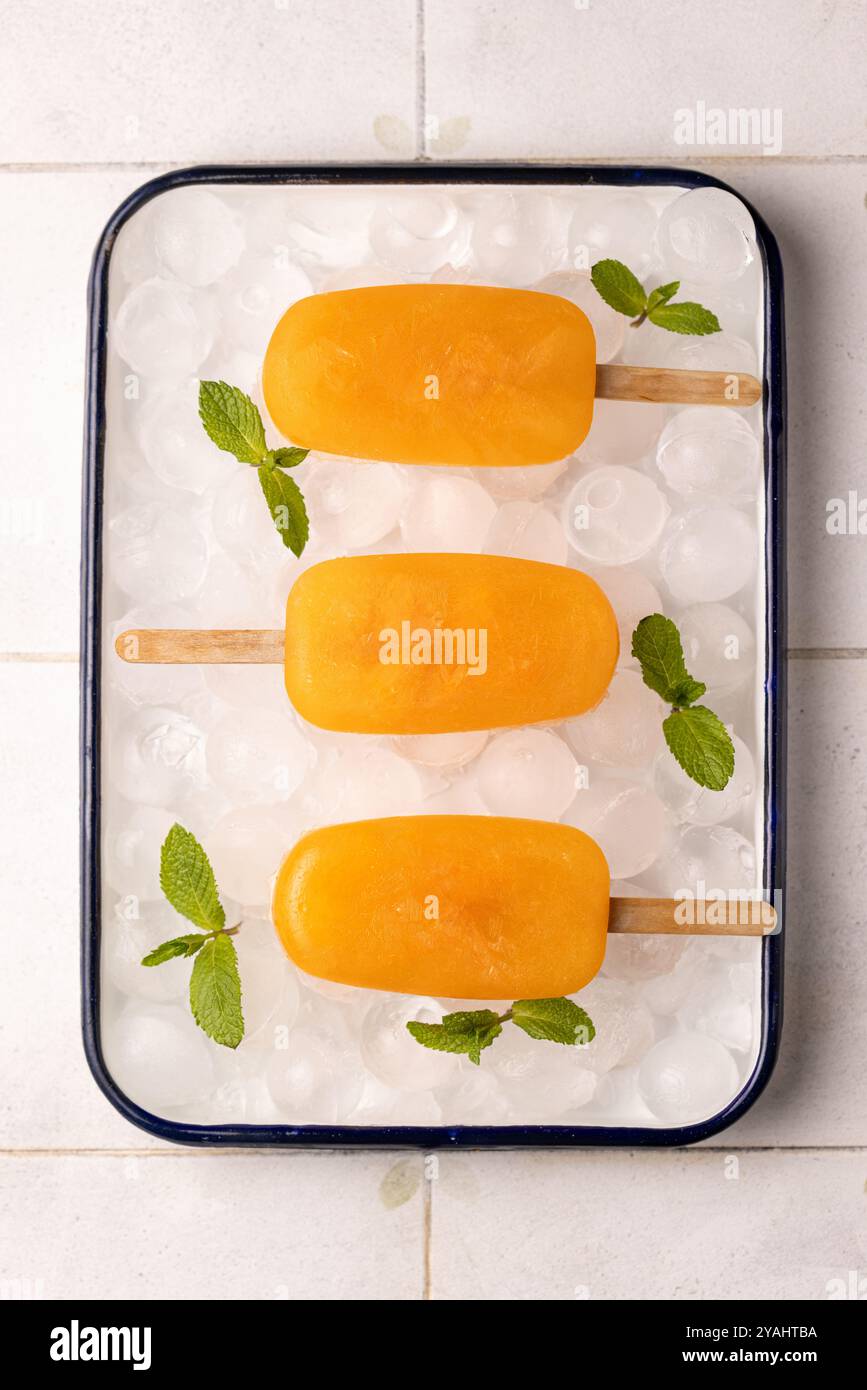 Fruit flavored ice cream hi-res stock photography and images - Alamy