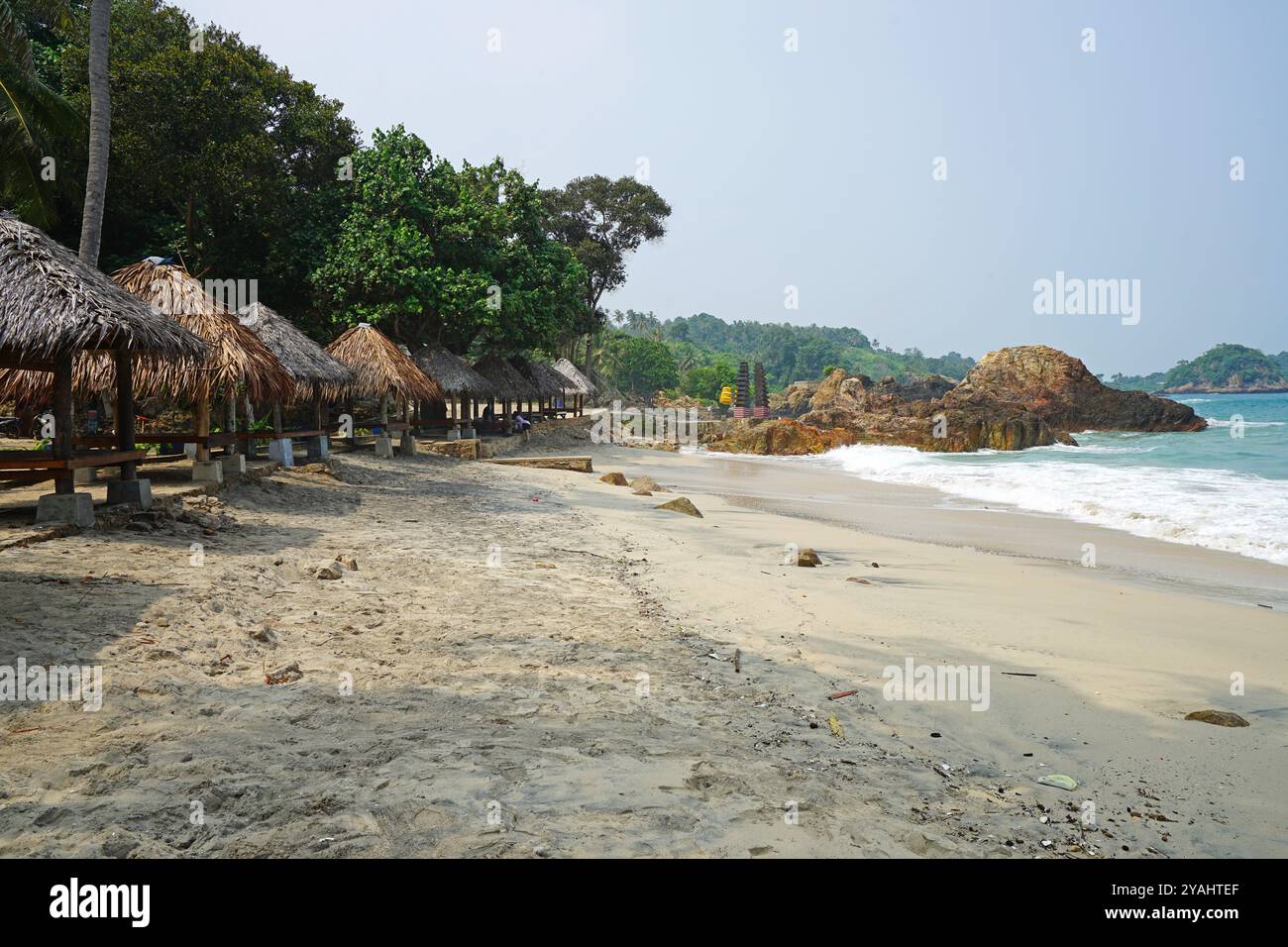 Pantai Marina Beach, Kalianda, Lampung, Sumatera, Indonesia Stock Photo ...