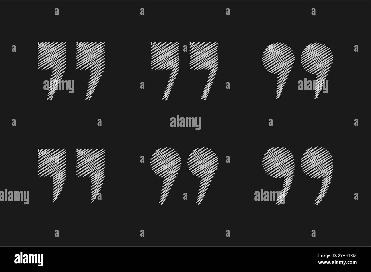 collection of double punctuation icon background for advise or comment ...