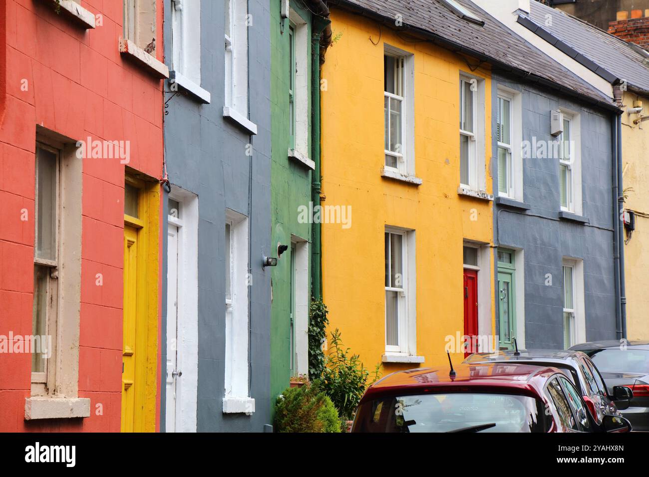 Limerick city in Ireland. Colorful residential street Stock Photo - Alamy