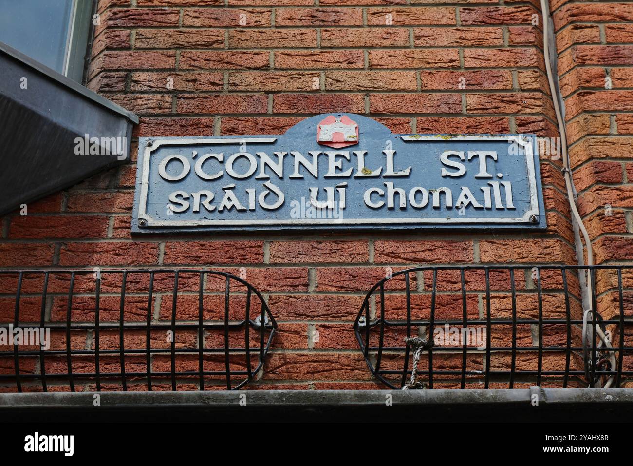 Limerick city in Ireland. O'Connell Street sign Stock Photo - Alamy