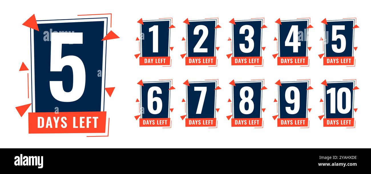 last few days left template for coming soon special deal vector Stock ...