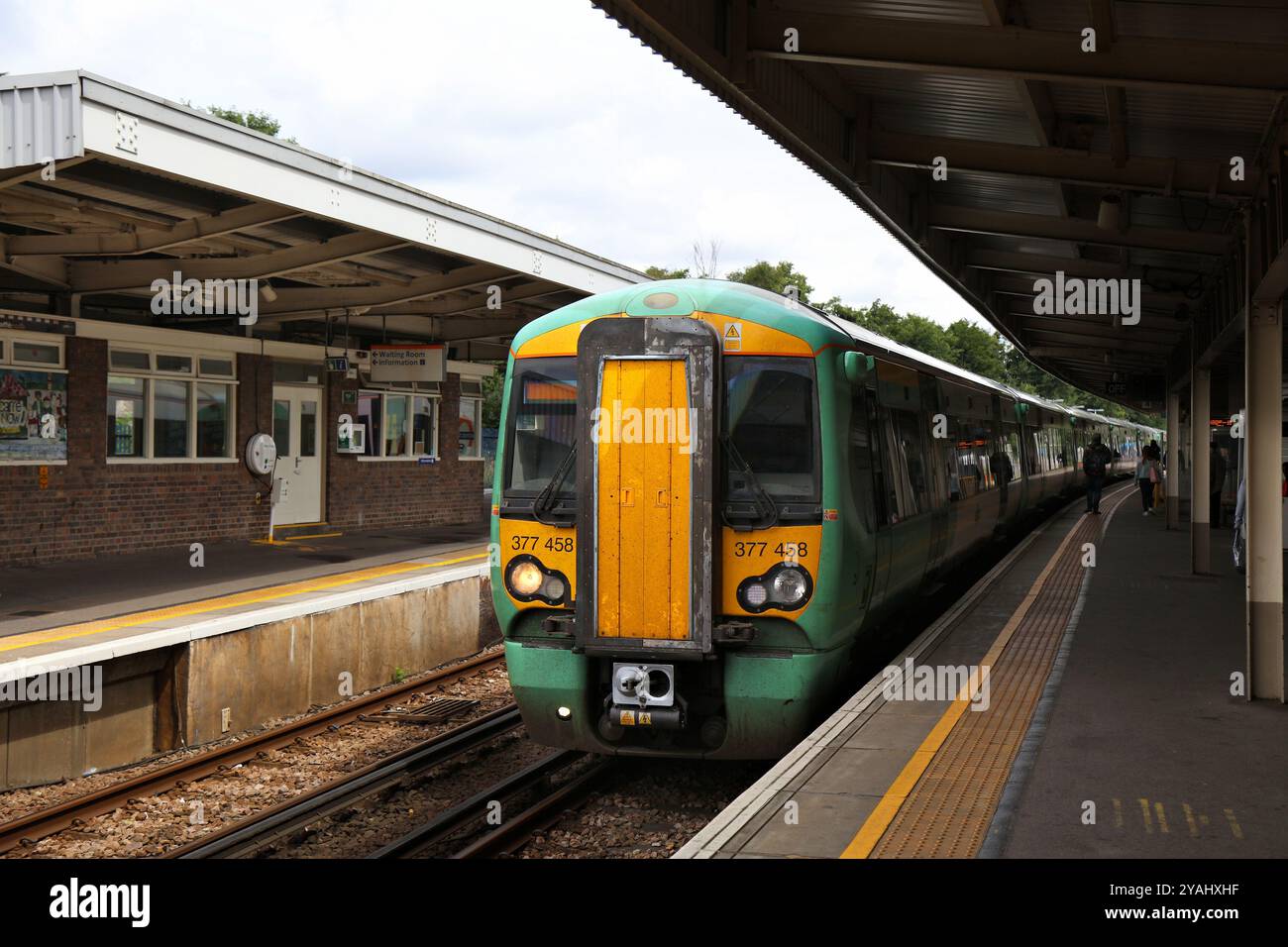 CROYDON, UK - JULY 8, 2024: British Rail Class 377 passenger train ...