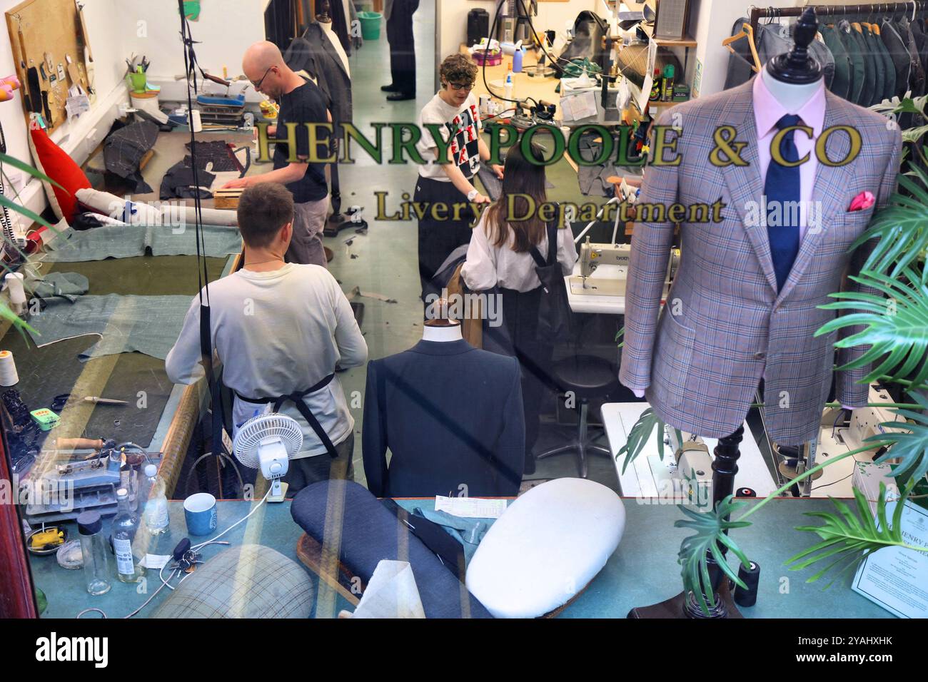 LONDON, UK - JULY 9, 2024: Henry Poole and Co Livery Department tailor ...