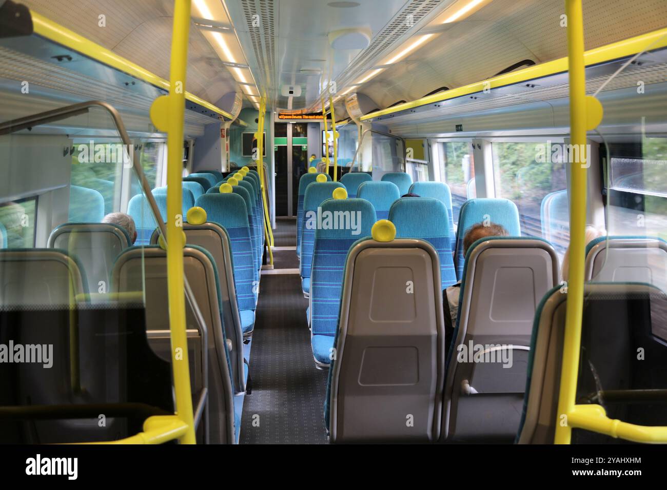 Interior of commuter train hi-res stock photography and images - Alamy