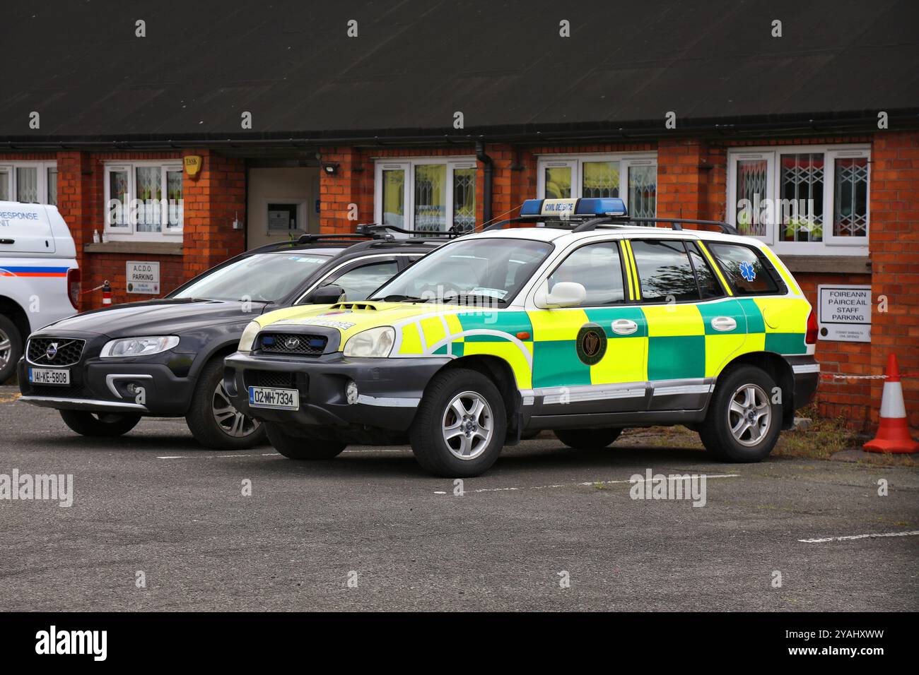 DUBLIN, IRELAND - JULY 5, 2024: Civil Defence emergency response ...