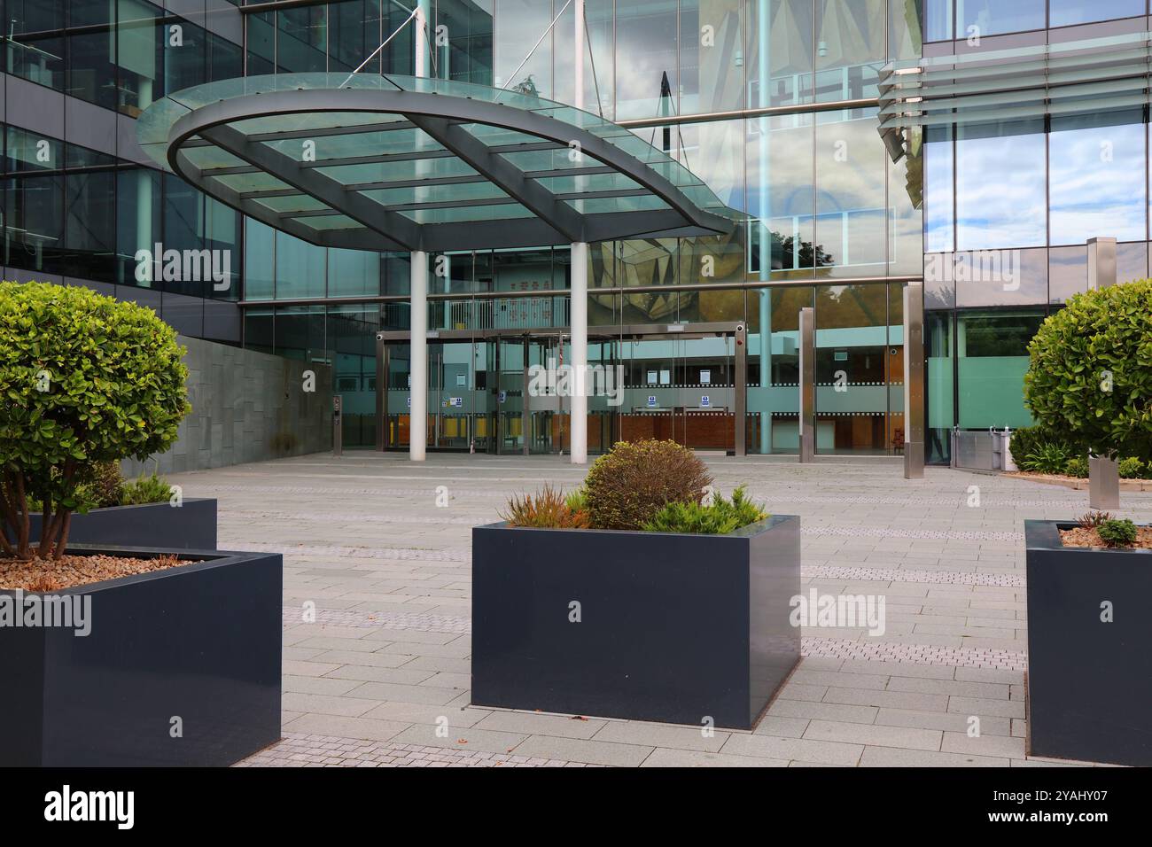 DUBLIN, IRELAND - JULY 7, 2024: Meta offices in Southside district in ...