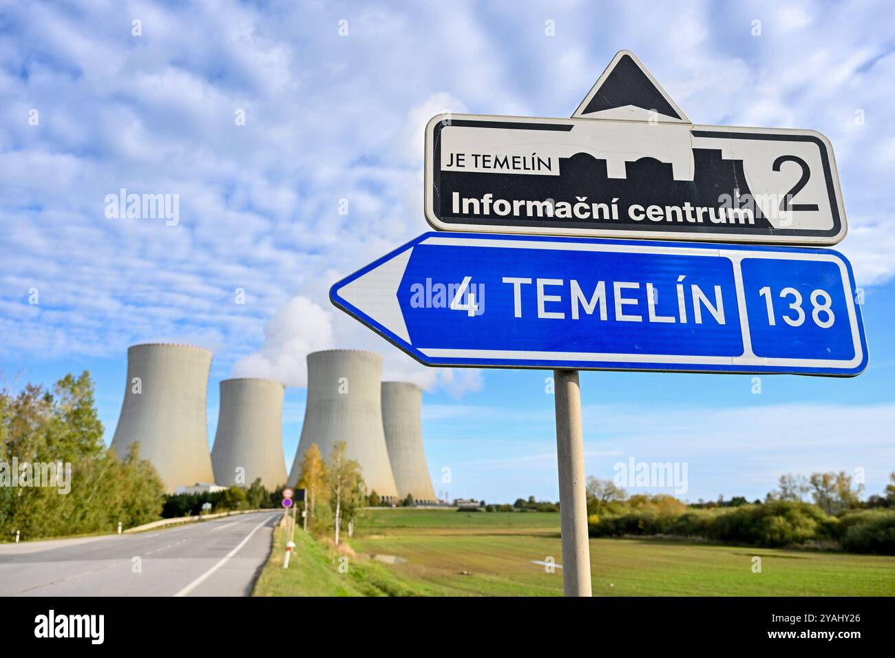 AKW Temelin, Kernkraftwerk, Tschechische Republik 14.10.2024, Temelin ...