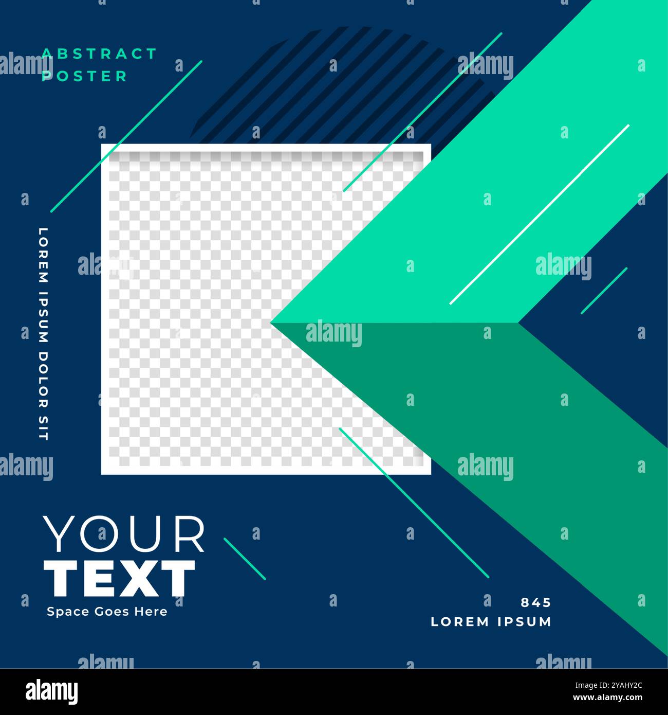 abstract social media promo background with empty frame for web ads ...