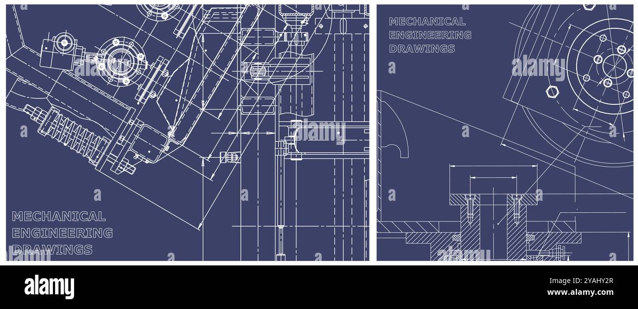 Cad of car engine Stock Vector Images - Alamy
