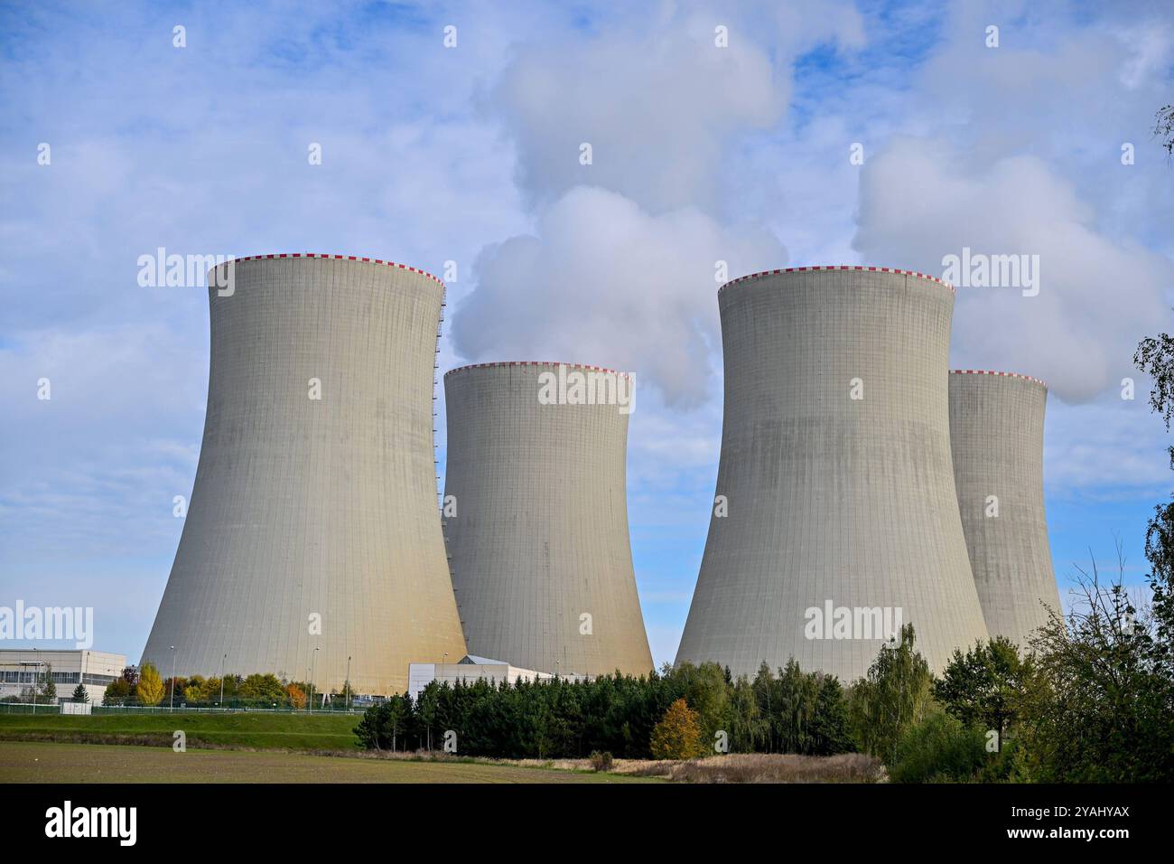 AKW Temelin, Kernkraftwerk, Tschechische Republik 14.10.2024, Temelin ...