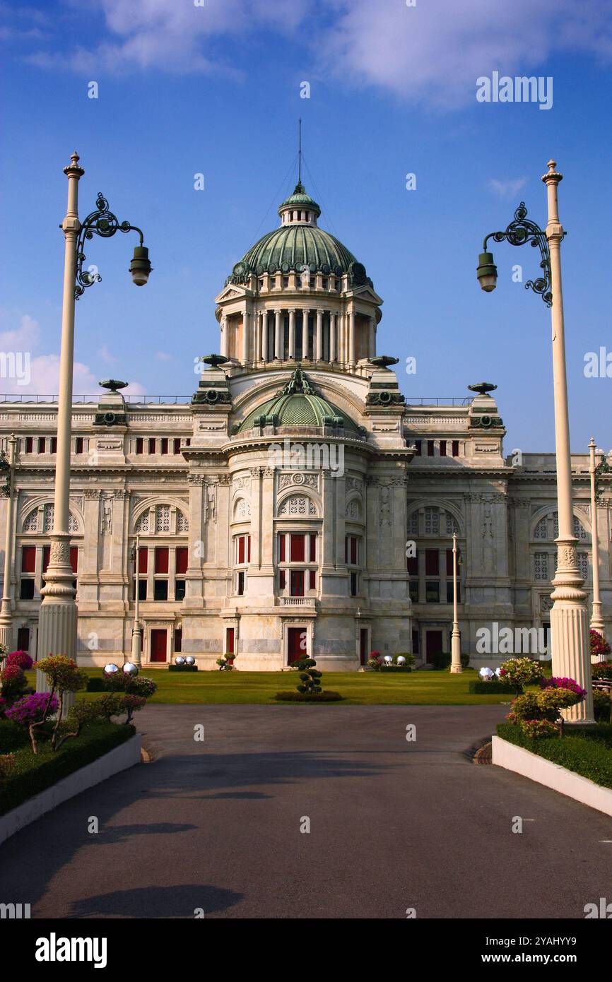 Bangkok Thailand throne hall. Ananta Samakhom Throne Hall. Part of ...