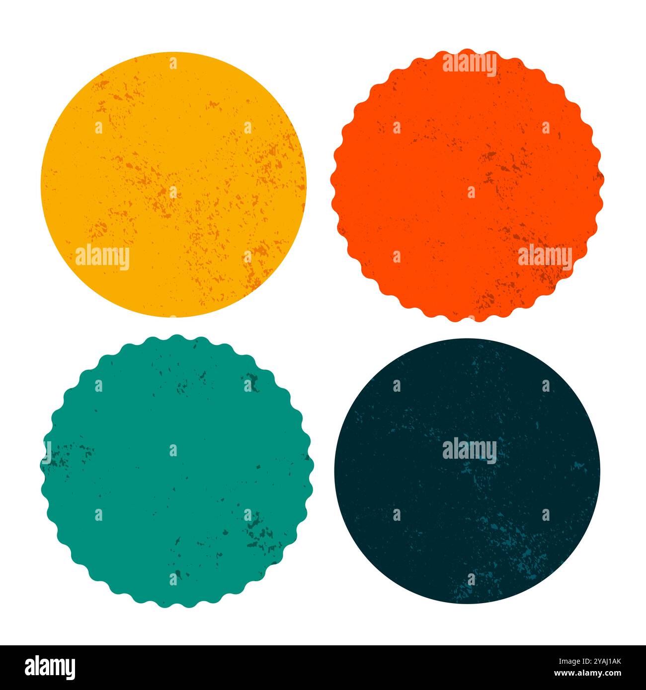set of grungy texture sticker background design vector Stock Vector ...