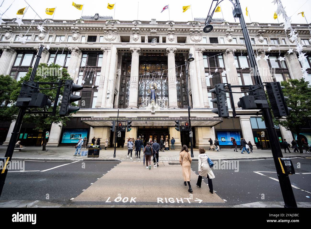 London, UK. 14 October 2024. The exterior of Selfridges flagship ...