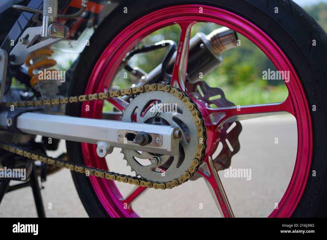 Motorcycle chain tension hi-res stock photography and images - Alamy
