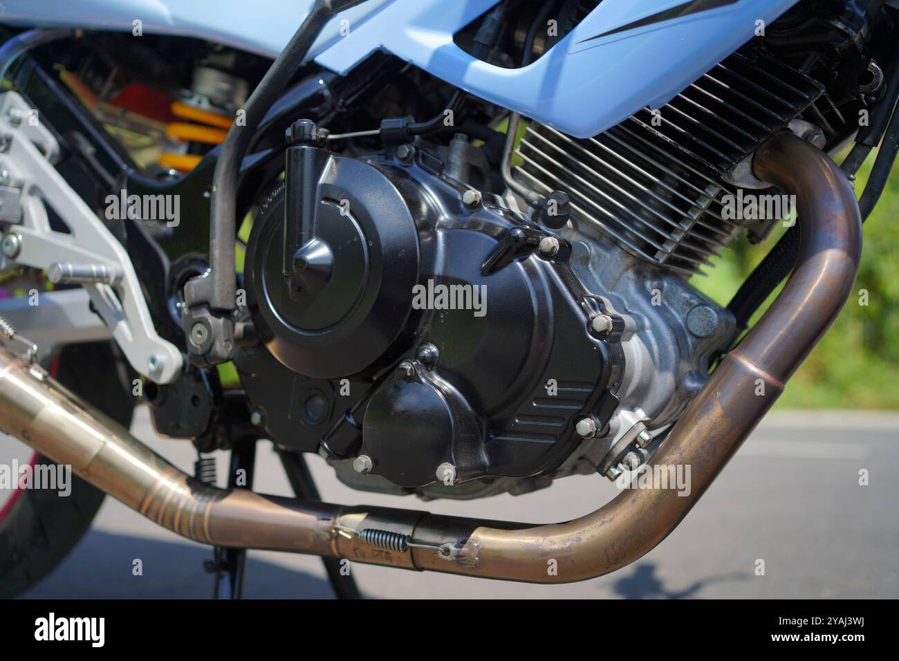 Detail motorbike engine cylinders hi-res stock photography and images ...